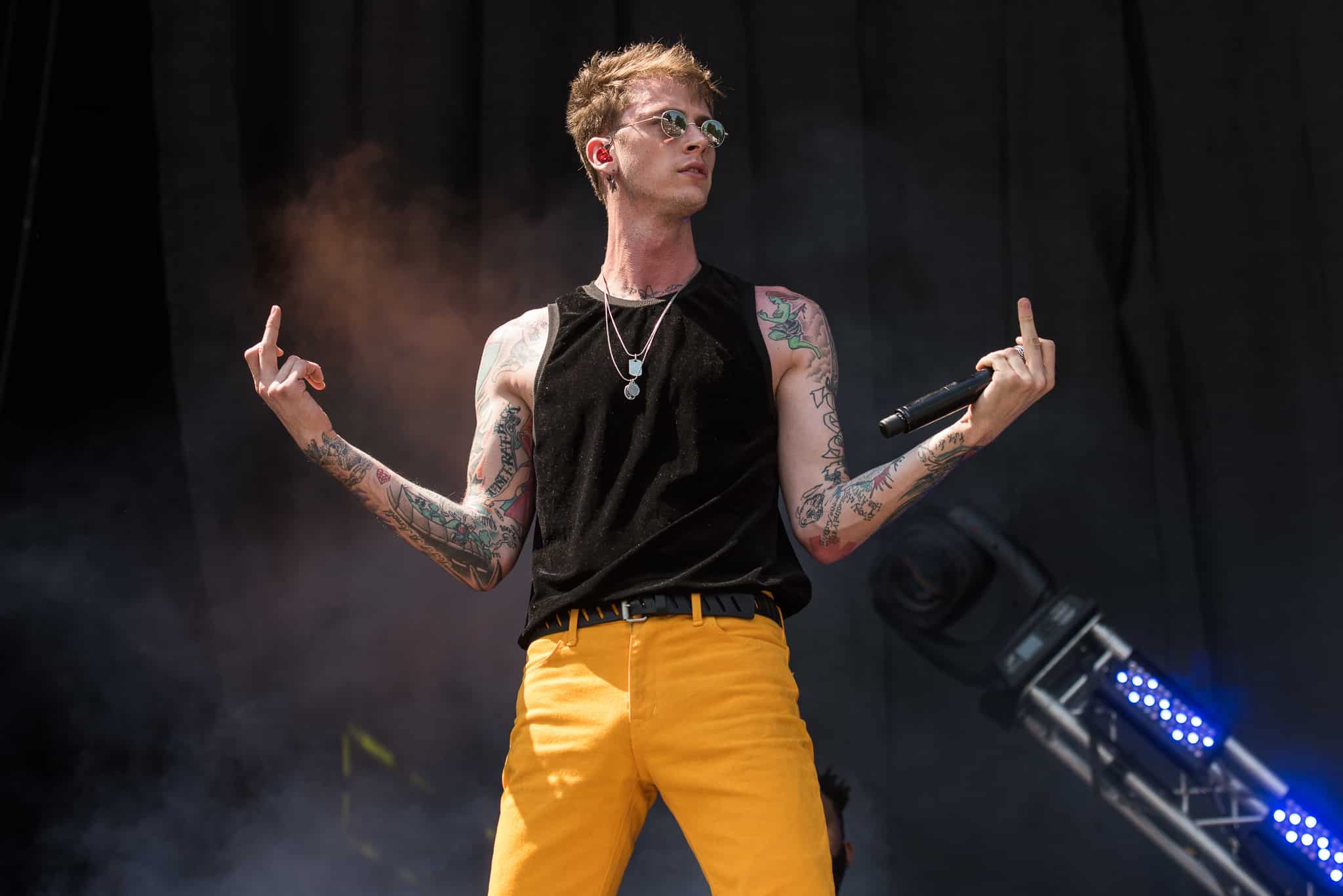 Machine Gun Kelly in september 2019 naar Paradiso Amsterdam